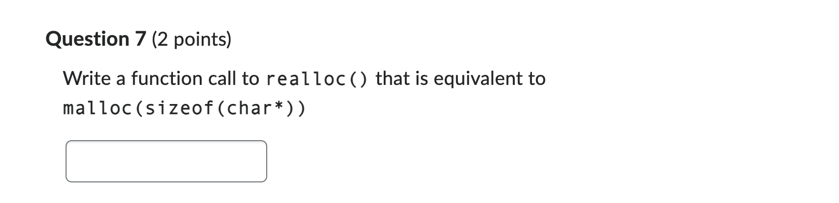 Solved Write a function call to real loc ( ) that is | Chegg.com