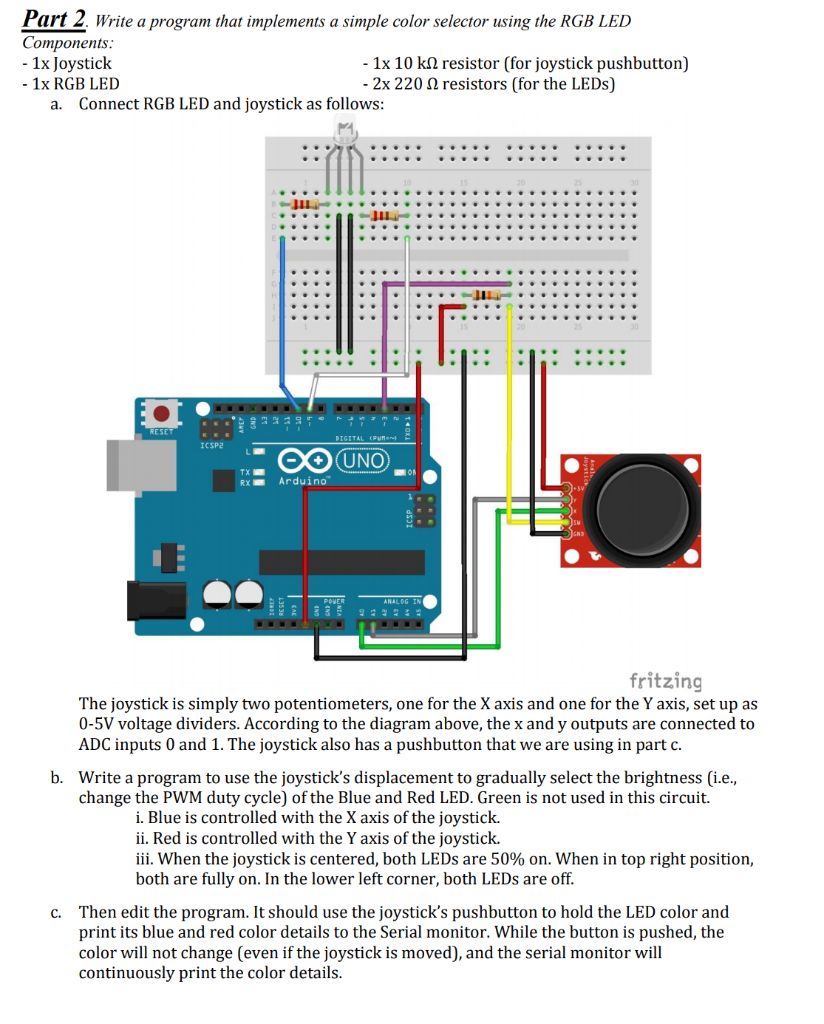 Solved Part 2. Write a program that implements a simple | Chegg.com