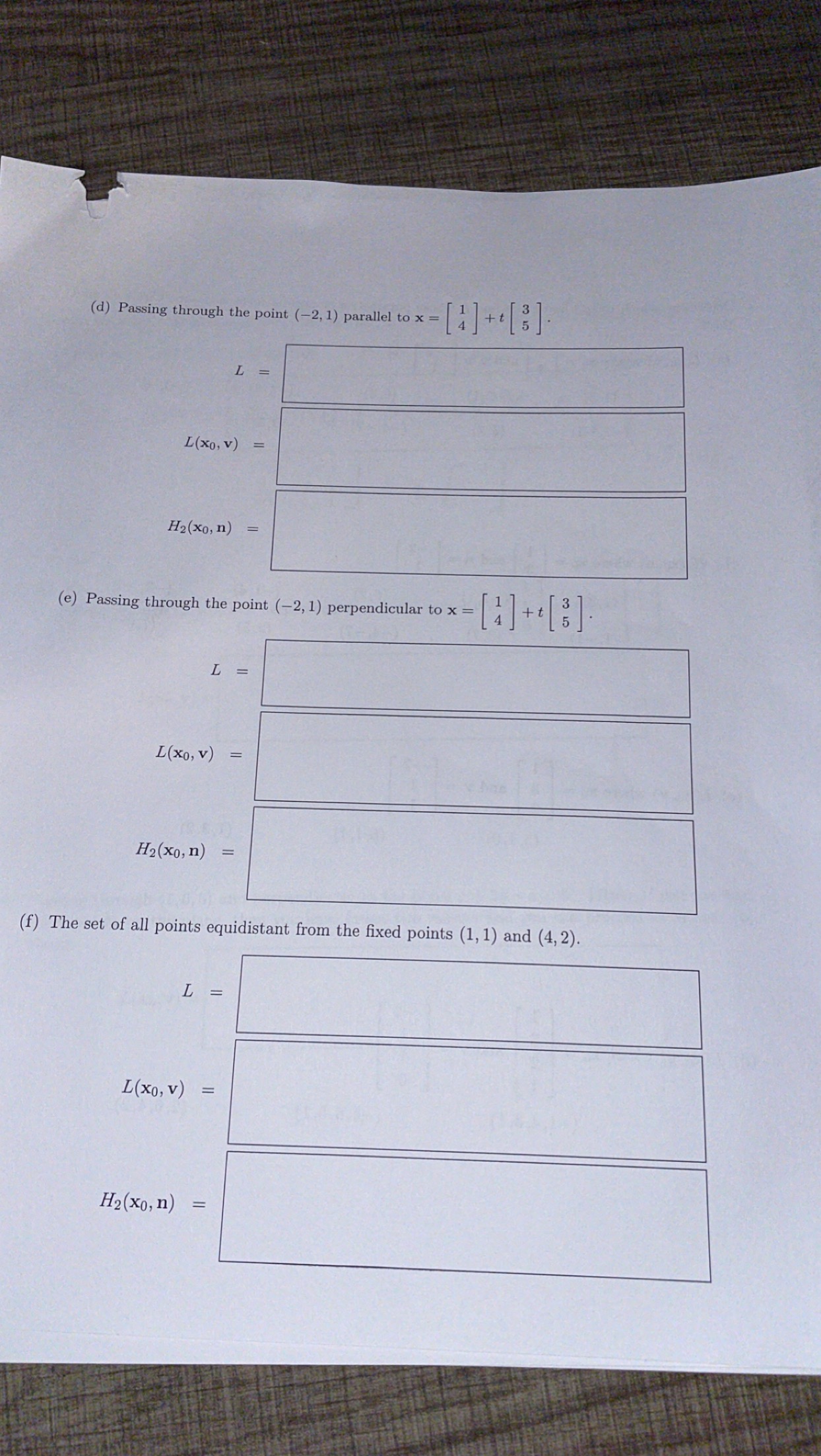 Solved 1. In each case, find the standard Cartesian, | Chegg.com