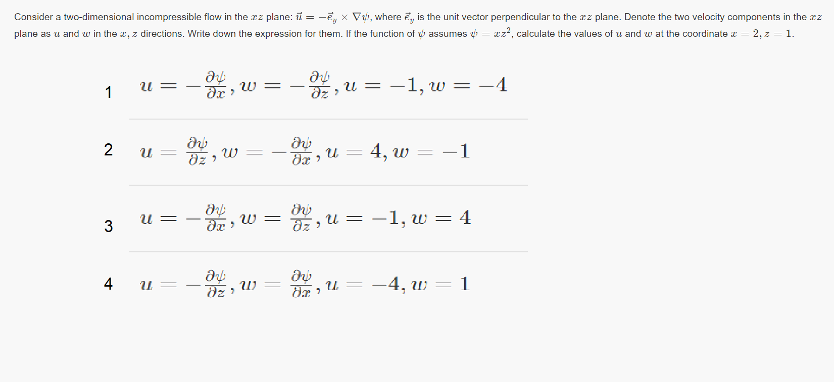 Solved Consider a two-dimensional incompressible flow in the | Chegg.com