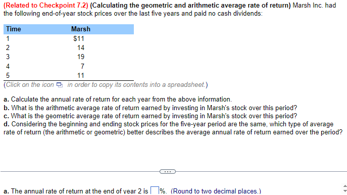Solved (Related to Checkpoint 7.2) (Calculating the | Chegg.com
