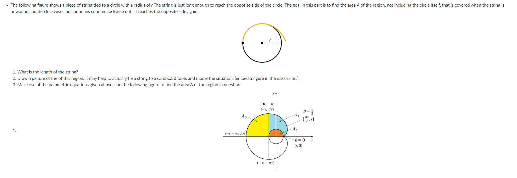 Solved The following figure shows a piece of string tied to | Chegg.com