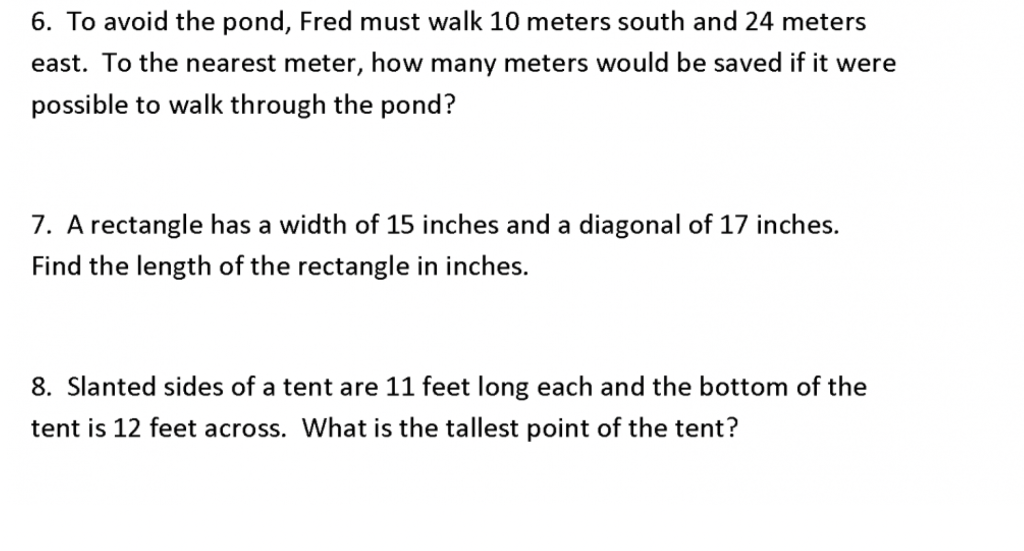 Solved 6. To avoid the pond, Fred must walk 10 meters south | Chegg.com