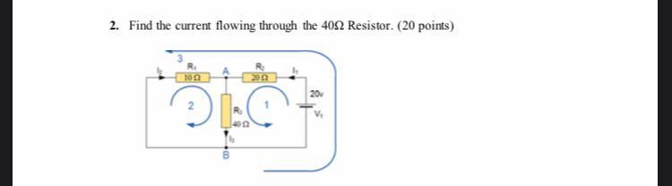 Solved 2. Find the current flowing through the 4012 | Chegg.com
