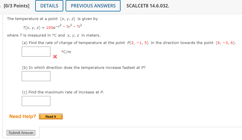 Solved [0/3 Points] DETAILS PREVIOUS ANSWERS SCALCET8 | Chegg.com