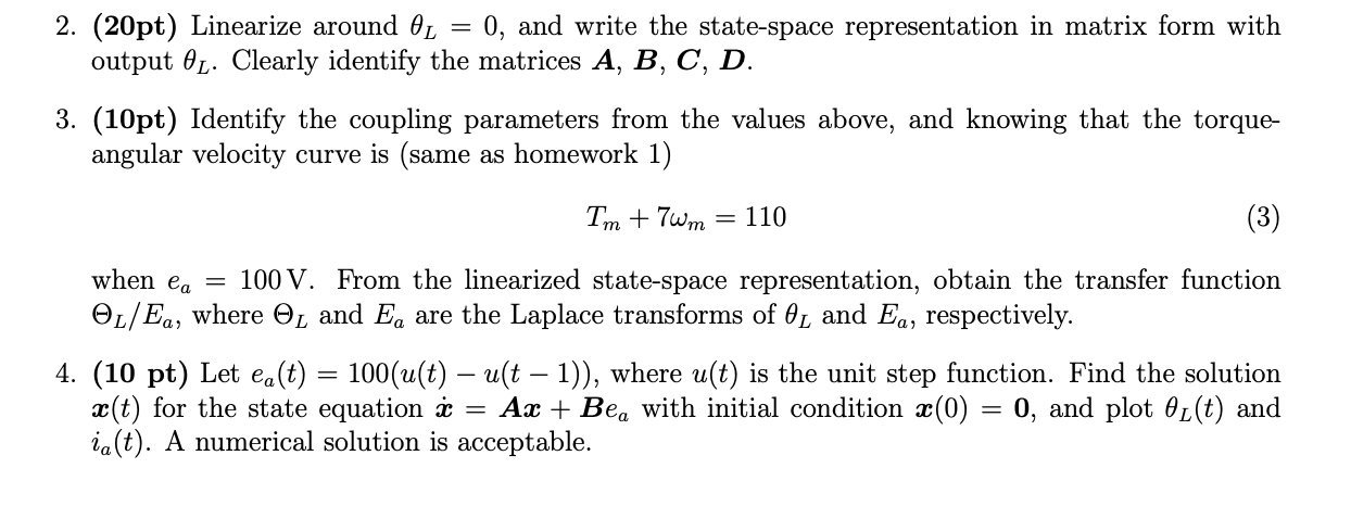 Solved Consider the inverted pendulum in Fig. 1, connected | Chegg.com
