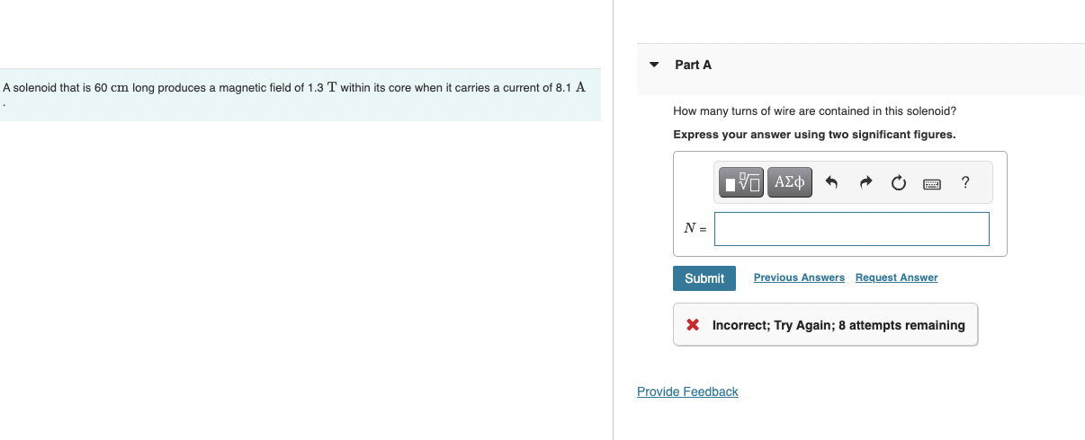 Solved A solenoid that is 60 cm long produces a magnetic | Chegg.com