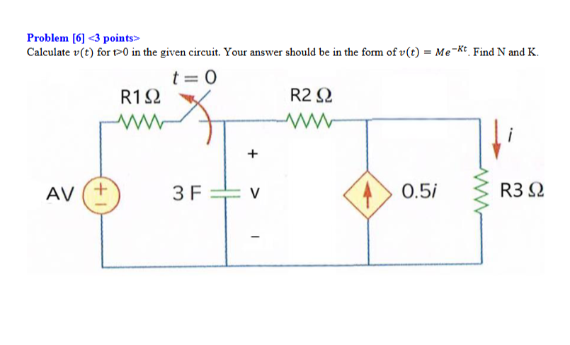 Solved Problem [6] Calculate V T ﻿for T 0 In