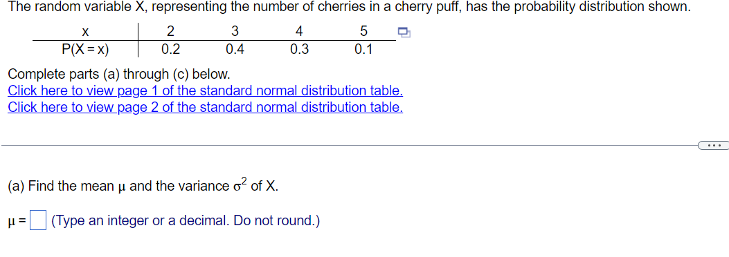 Solved The random variable X, representing the number of | Chegg.com