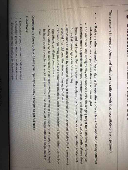 Solved There are some inherent problems and limitations to | Chegg.com