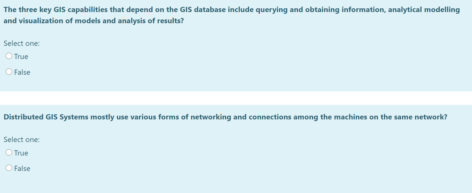 Solved The three key GIS capabilities that depend on the GIS | Chegg.com