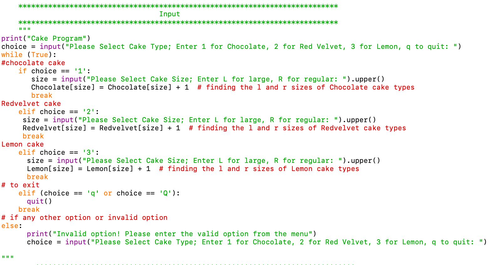 nterface the Cake program to files Now, let's say we | Chegg.com