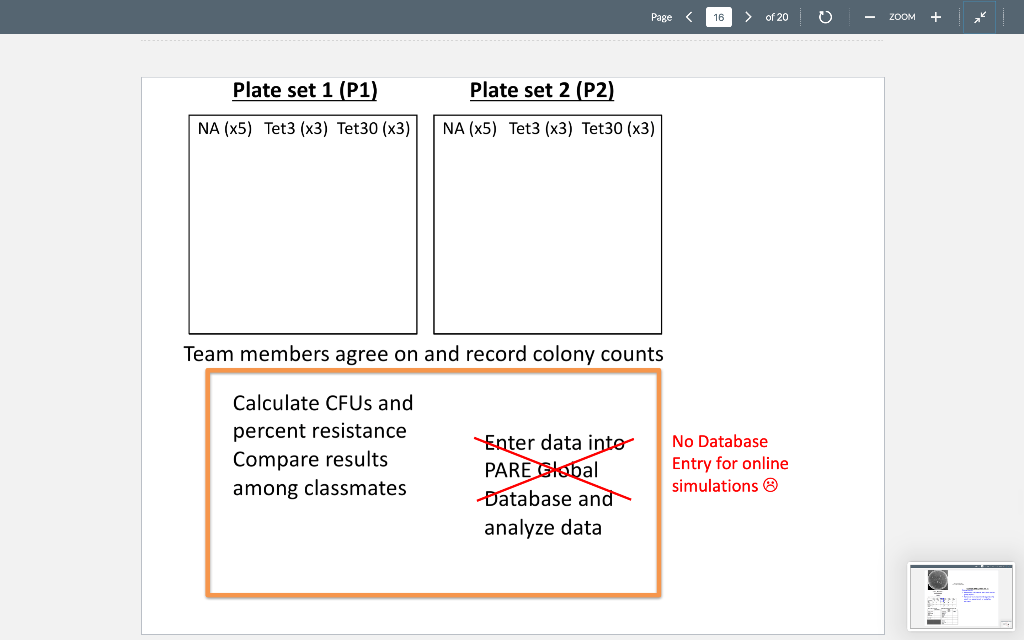 Step 4: count colonies from "countable" plates For | Chegg.com
