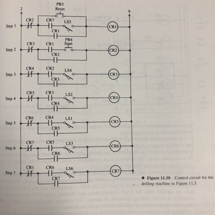 Solved 11.17 The drilling machine control circuit in Figure | Chegg.com