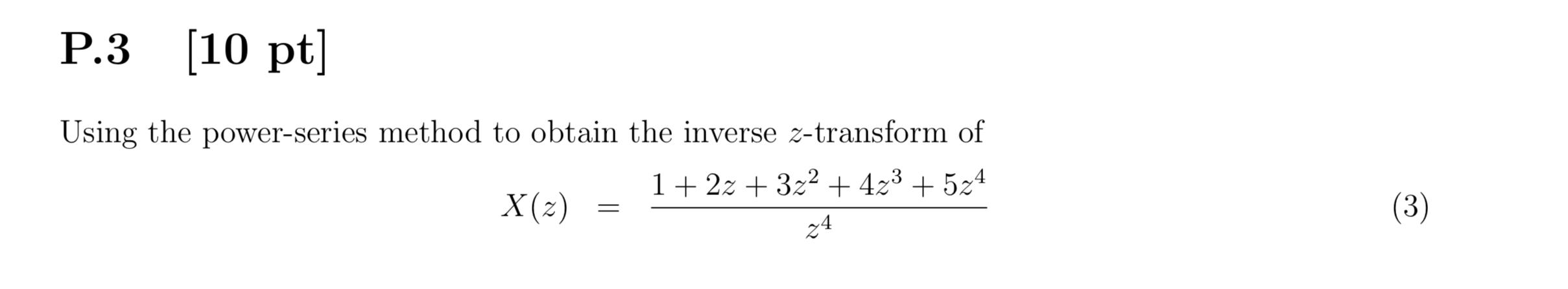 Solved Using the power-series method to obtain the inverse | Chegg.com