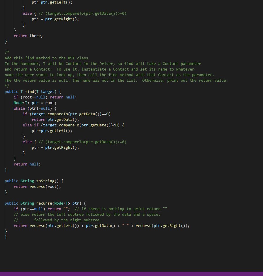 Solved Define public class Contact implements Comparable | Chegg.com