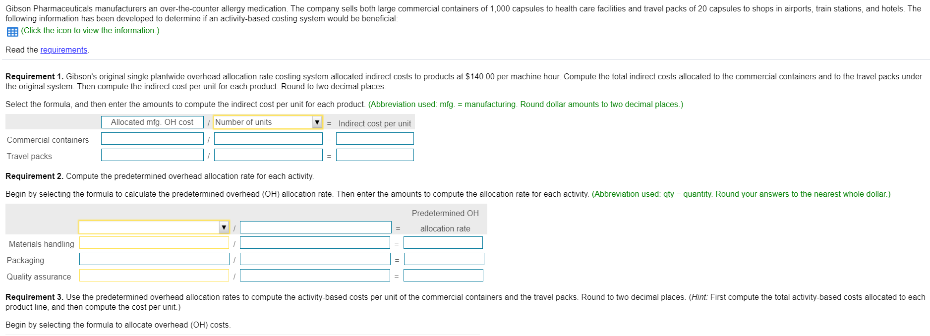 Solved i Data Table - X Estimated Quantity of Allocation | Chegg.com