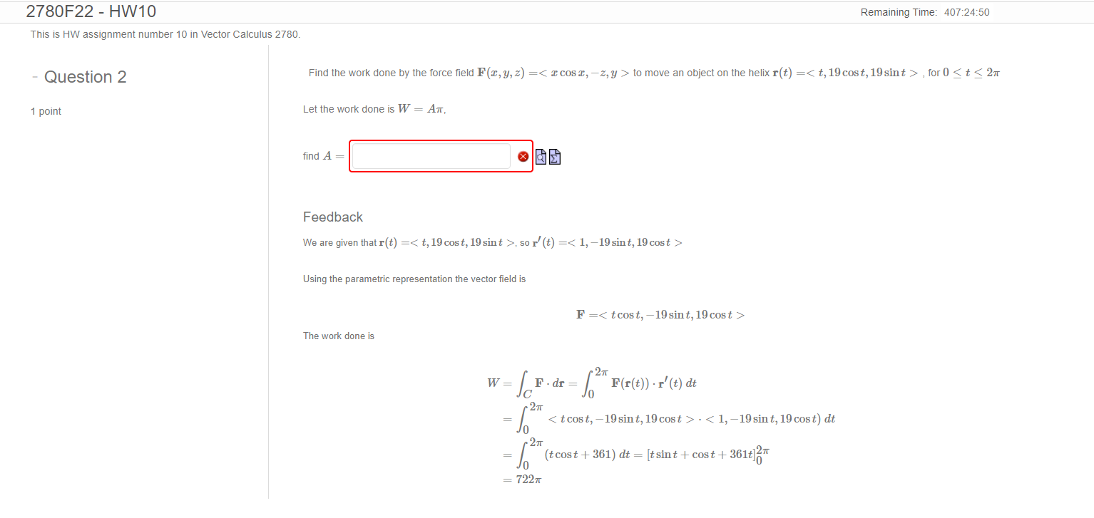 Solved This is HW assignment number 10 in Vector Calculus | Chegg.com