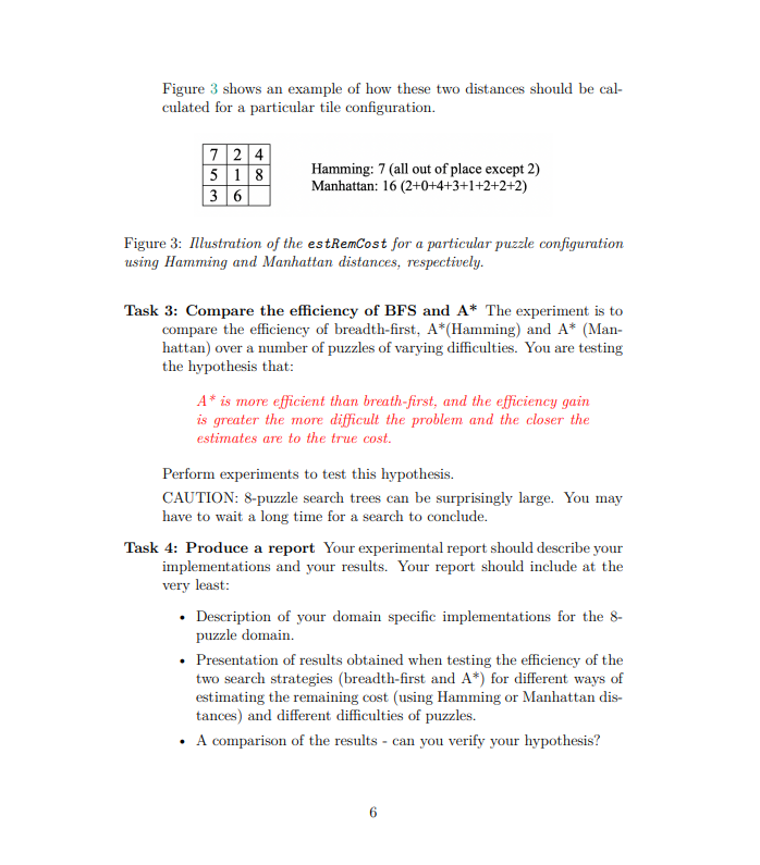 The 8-puzzle sliding game Figure 1 shows an example | Chegg.com
