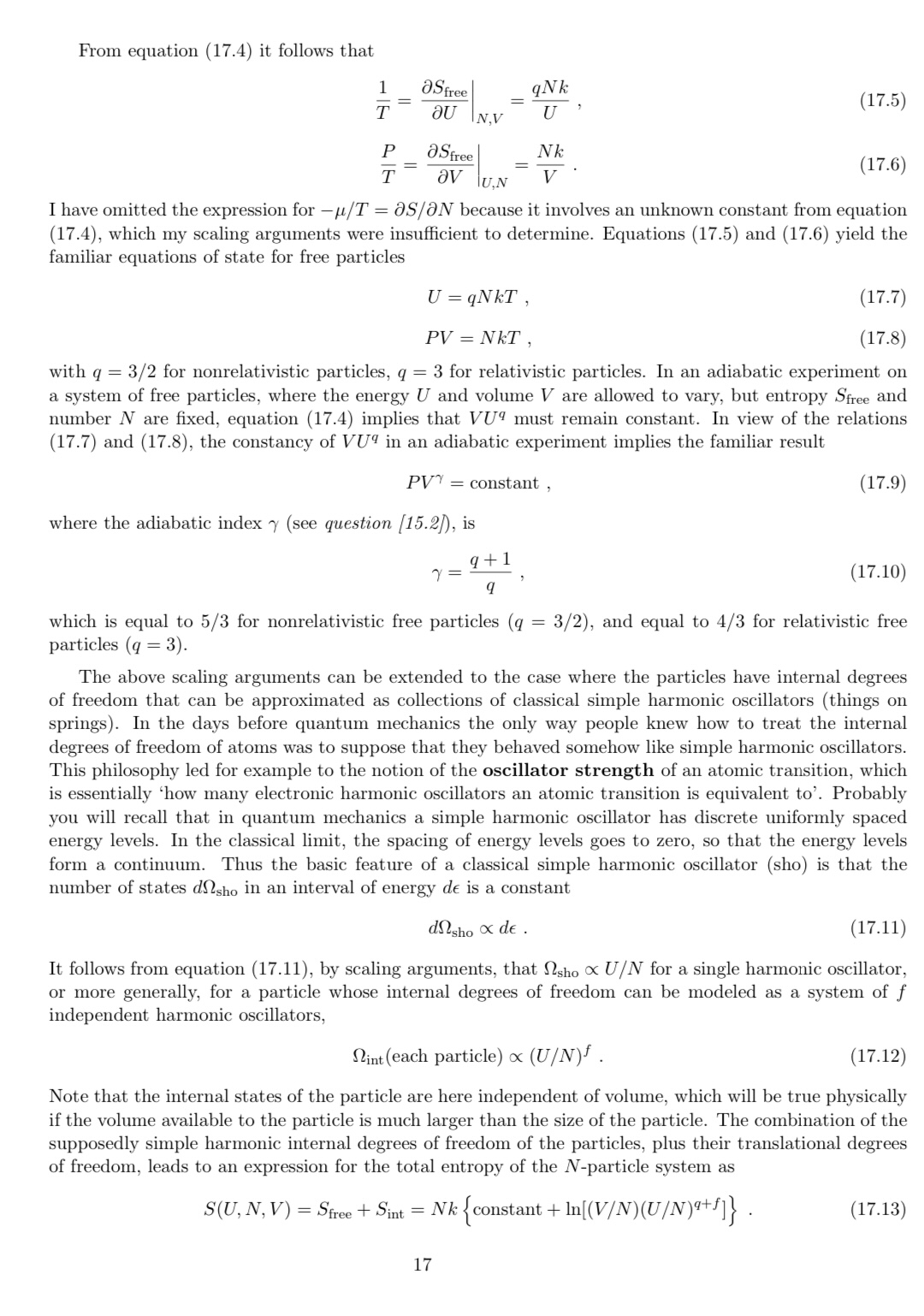 Solved 17. Some Examples Derivable by Scaling Arguments The | Chegg.com