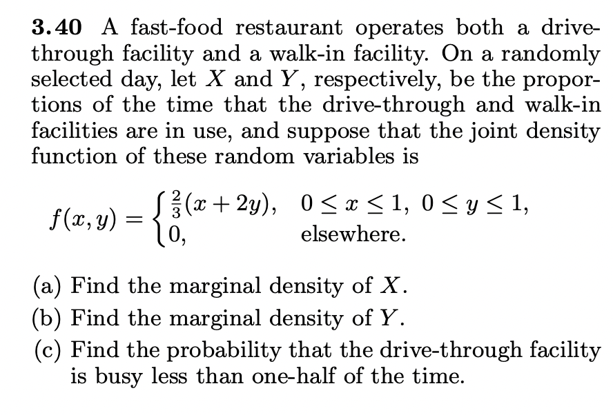 Solved 4.47 For the random variables X and Y whose joint | Chegg.com