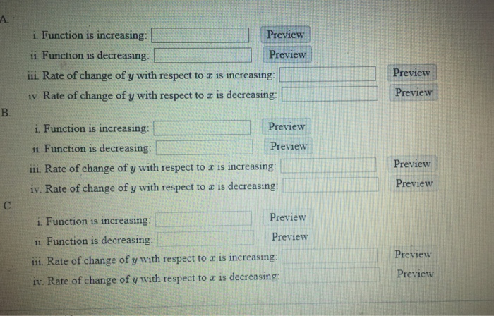 Solved For each of the following graphs, use interval | Chegg.com