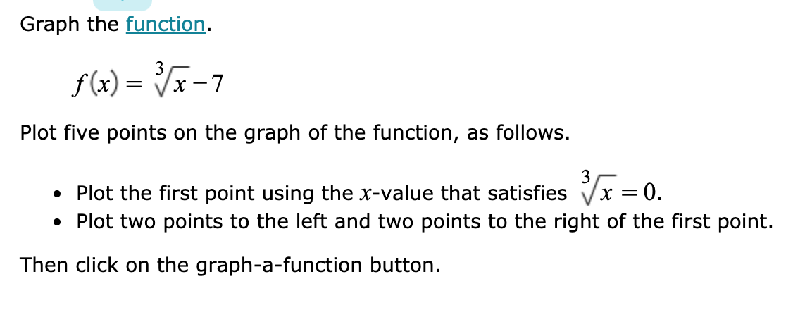 Solved College Algebra II Graph the function. Please show me | Chegg.com