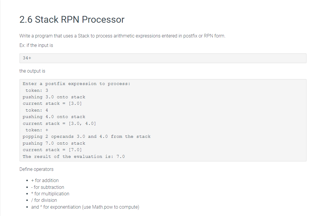 Solved Stackrpnjava Import 