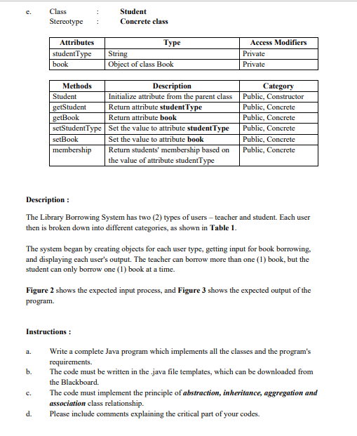 Solved Write a complete Java program which fulfils the | Chegg.com