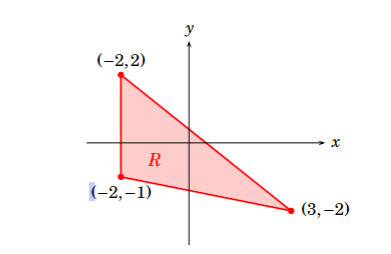 Solved a) Give a description of R as an x-simple region | Chegg.com