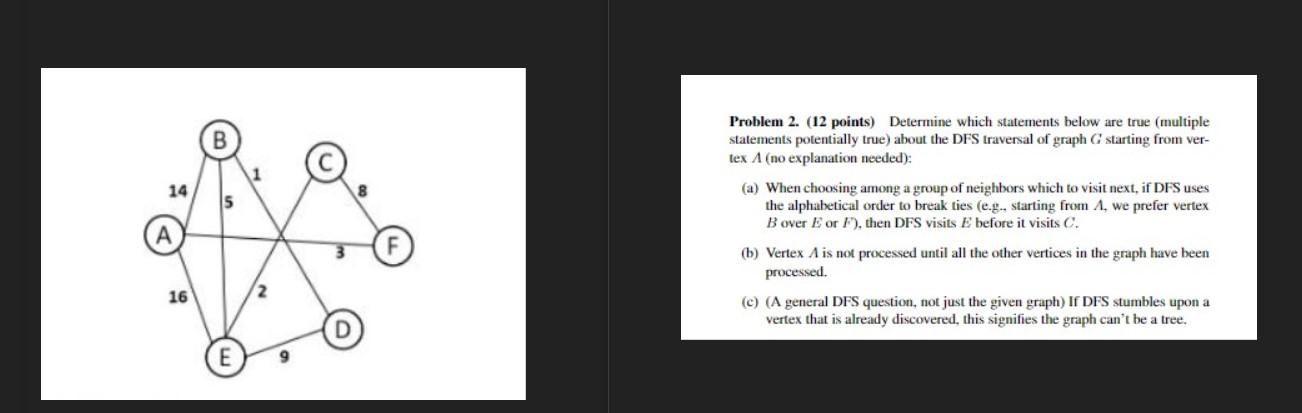 Solved B 14 Problem 2. (12 points) Determine which | Chegg.com