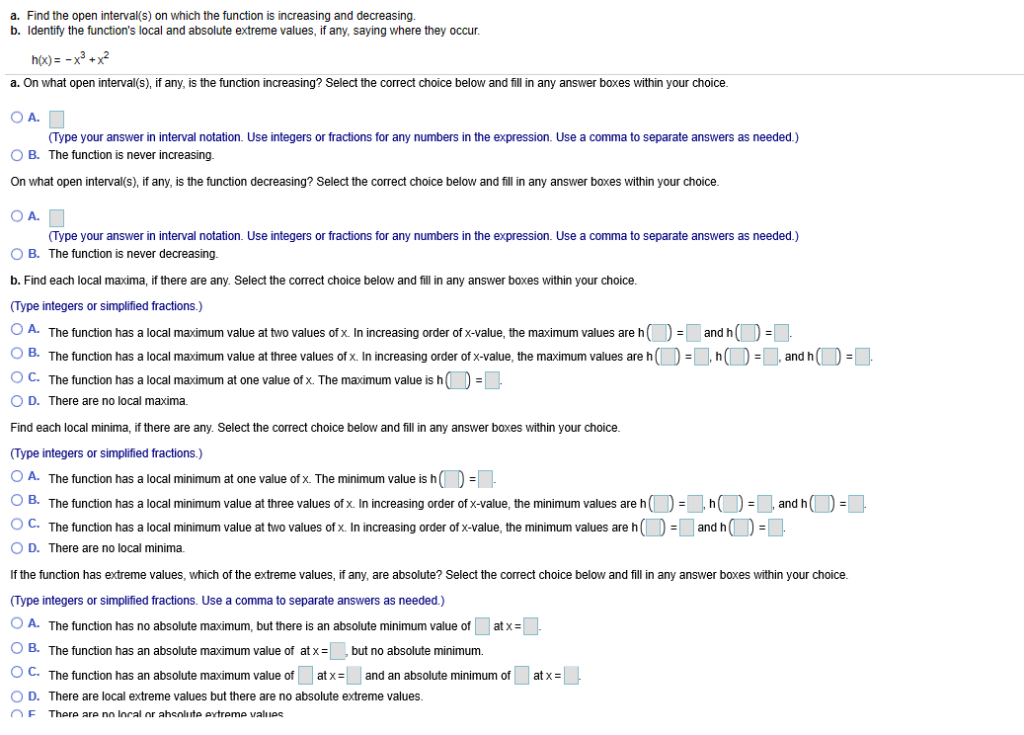 Solved a. Find the open interval(s) on which the function is | Chegg.com