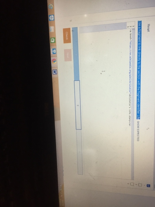 Solved A A S Reset Use A Fragment To Link Directly To The