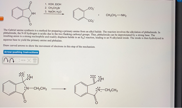 Solved 1. KOH, EtOH CO2 2. CH,CH2Br 3. NaOH, H2O CH,CHа—NH | Chegg.com