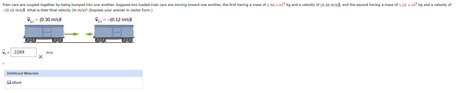 Solved Train cars are coupled together by being bumped into | Chegg.com