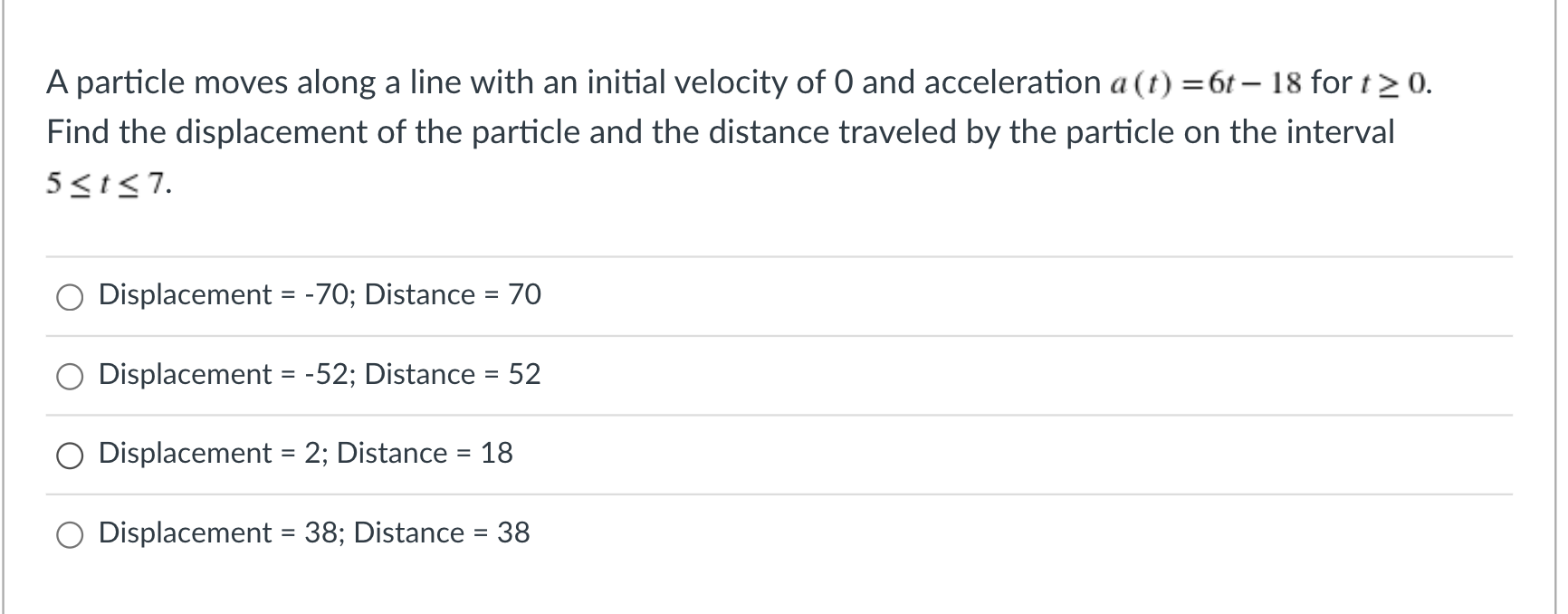 Solved A particle moves along a line with an initial | Chegg.com