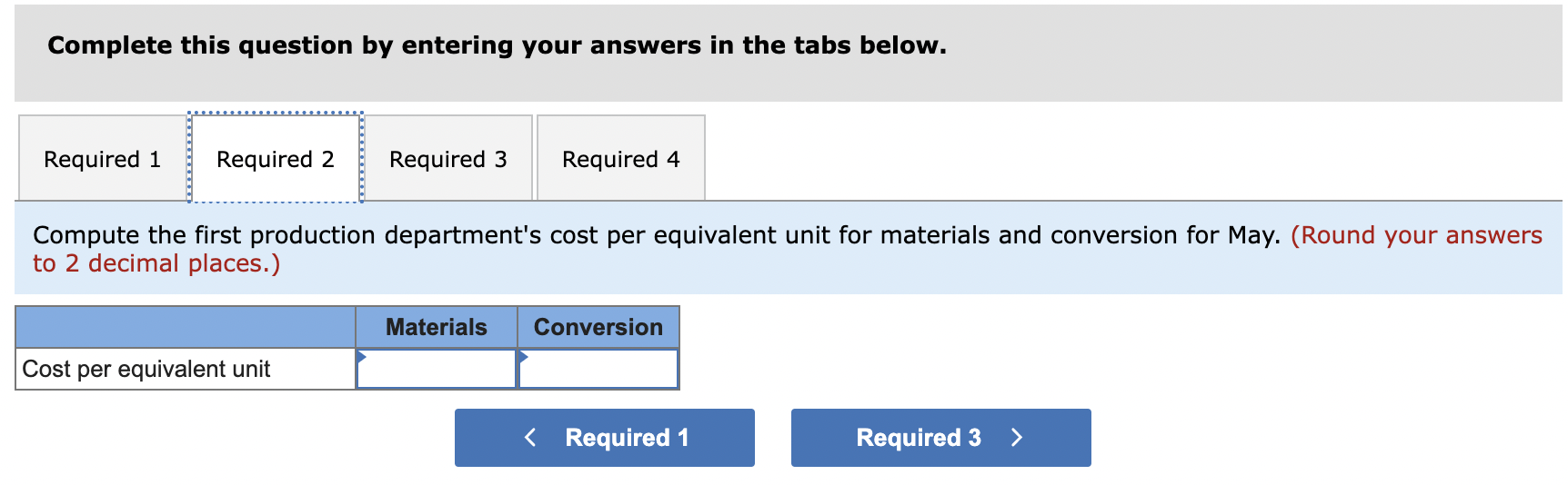Solved Exercise 4-8 (Static) Equivalent Units; Cost per | Chegg.com