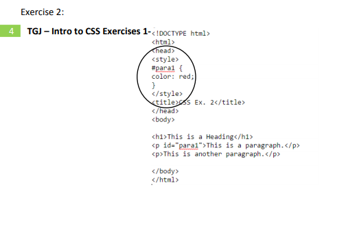 Solved Exercise 1. style> P{ color:red; } title> As Ex. | Chegg.com