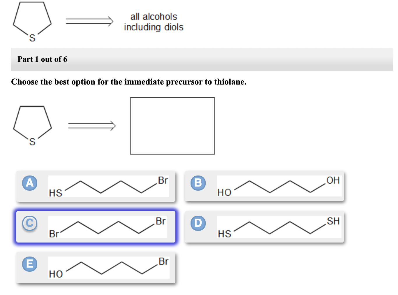 Solved all alcohols including diols Part 1 out of 6 Choose | Chegg.com