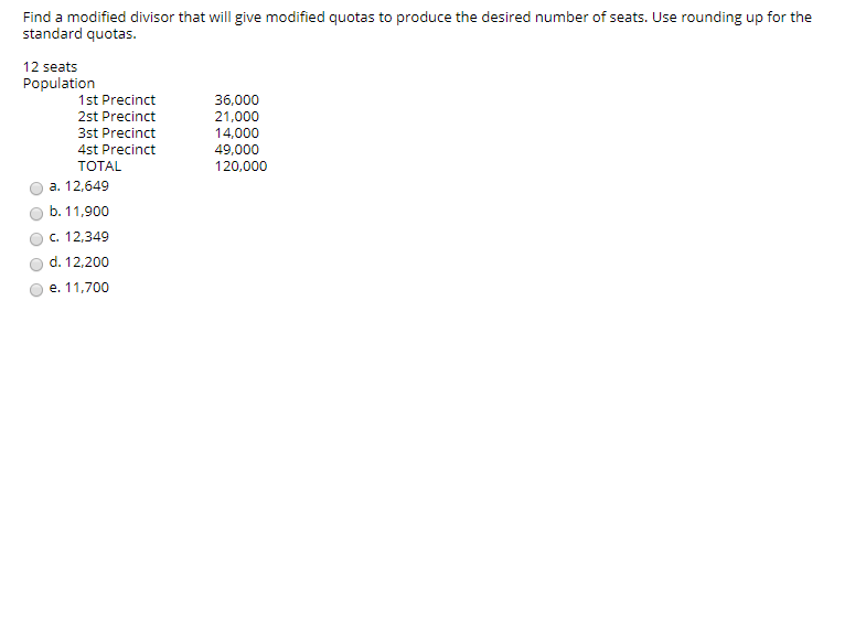 Solved Find a modified divisor that will give modified | Chegg.com