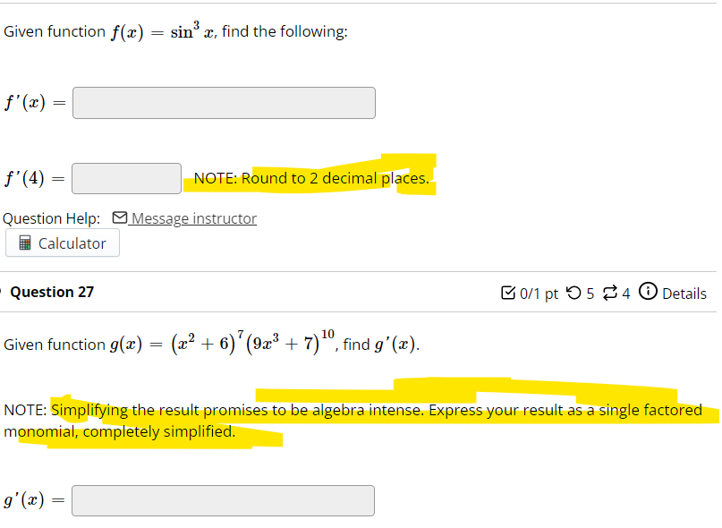 Solved Given function f(x)=sin3x, find the following: f′(x)= | Chegg.com Solved Given function f(x)=sin3x, find the following: f′(x)= | Chegg.com