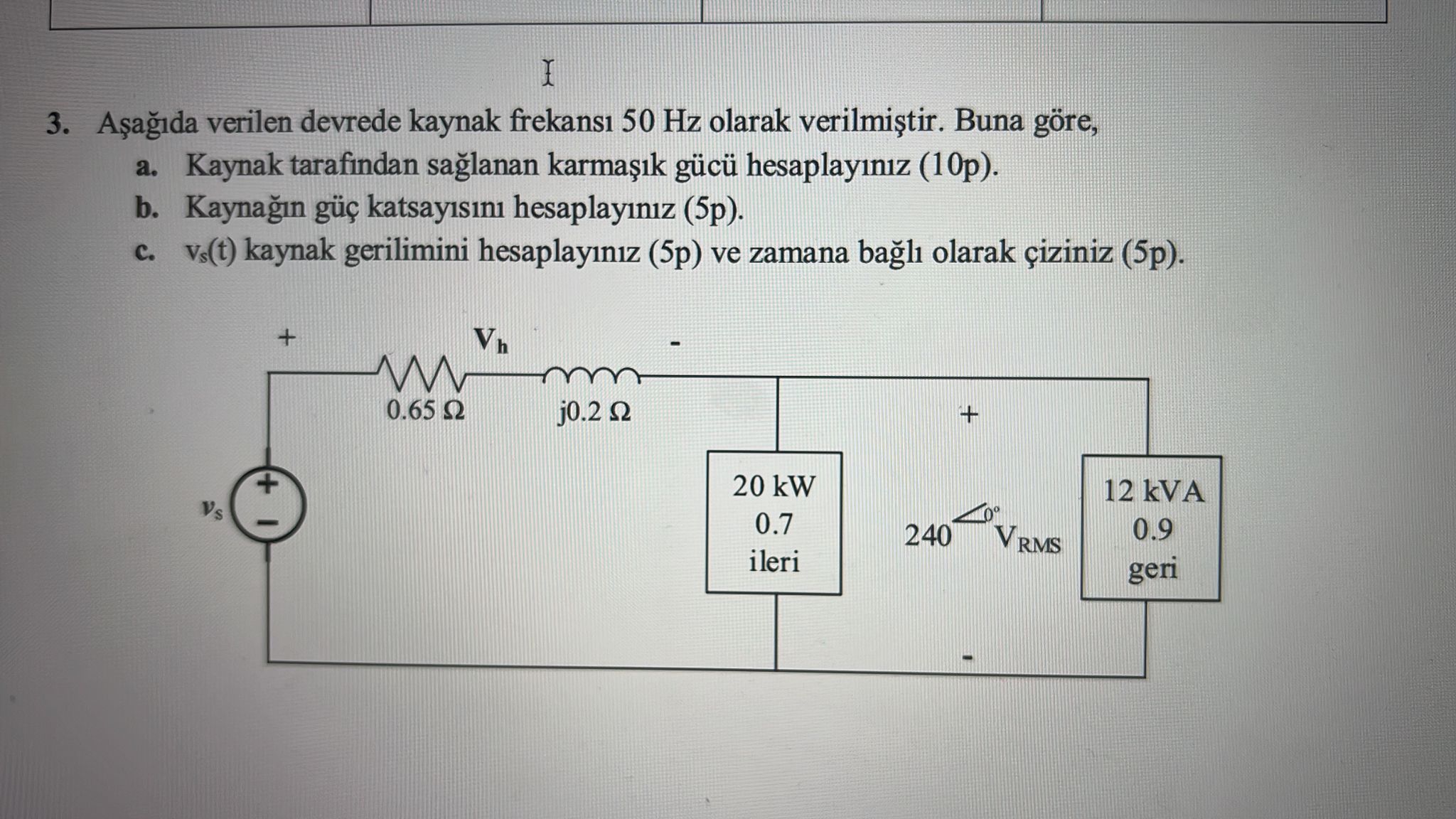 n the circuit given below, the source frequency is | Chegg.com
