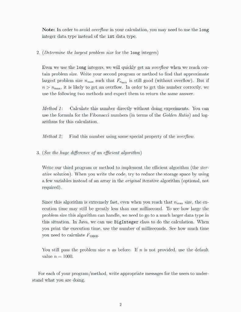 Fall 2021. CS3130, Dr. He Project 2. Find Fibonacci | Chegg.com