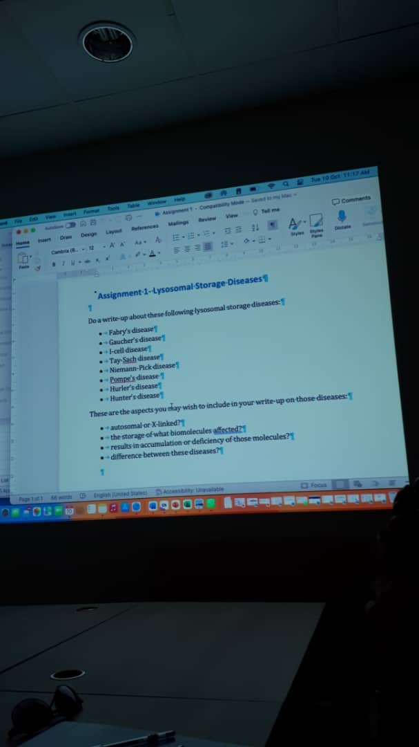Solved 'Assignment-1-Lysosomal Storage-Diseases 1 1 Do a | Chegg.com