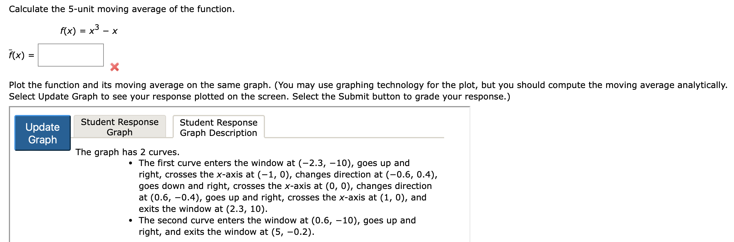 Solved Calculate the 5-unit moving average of the | Chegg.com
