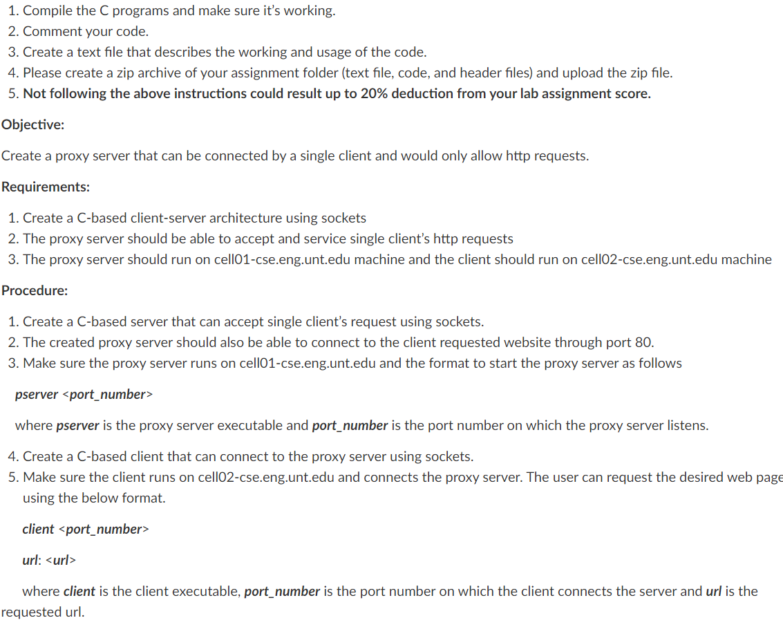 Solved 1. Compile the C programs and make sure it's working. | Chegg.com