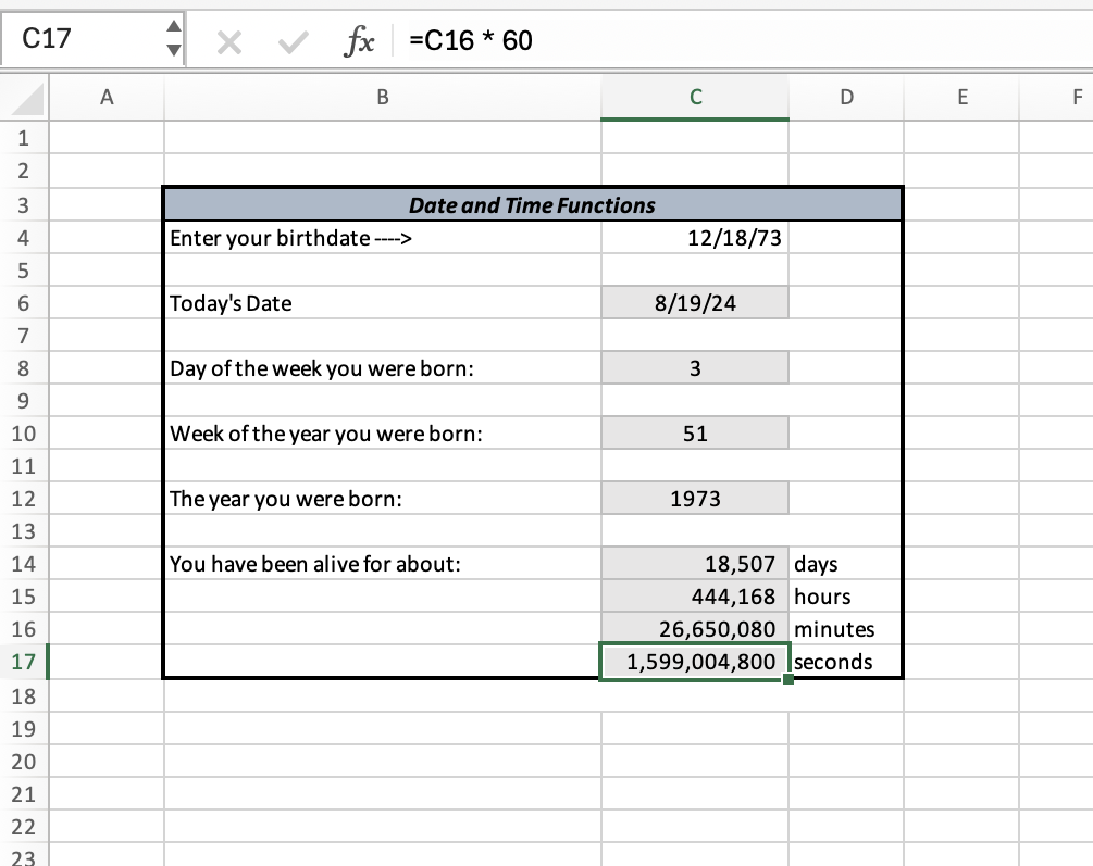Solved What are the formulas for this assignment? | Chegg.com