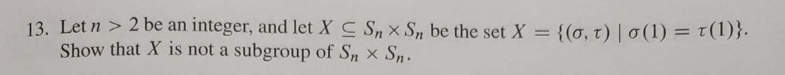 Solved 13. Let n > 2 be an integer, and let X