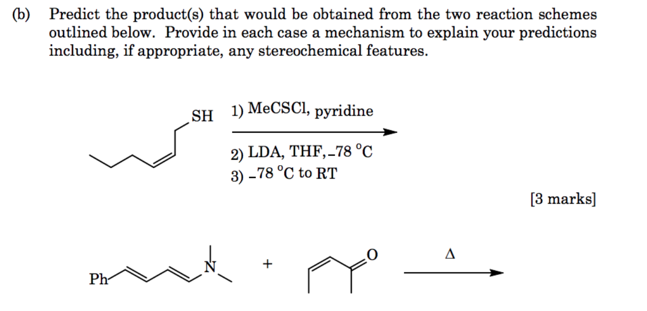 Solved Draw curly arrow mechanisms and predict the products | Chegg.com