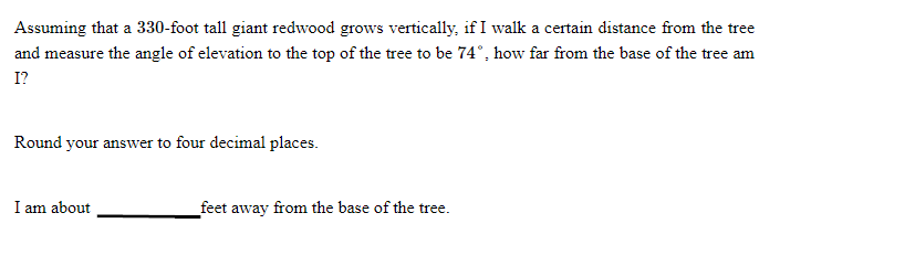 Solved Assuming that a 330 -foot tall giant redwood grows | Chegg.com